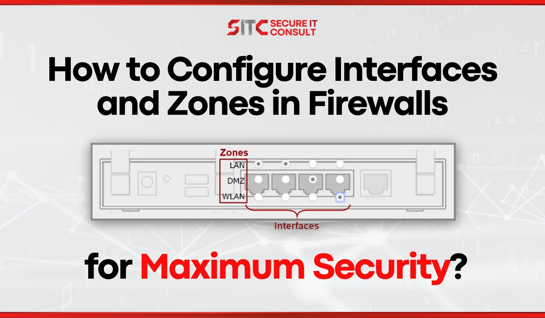 How To Configure Interfaces And Zones In Firewalls For Maximum Security Secure It Consult